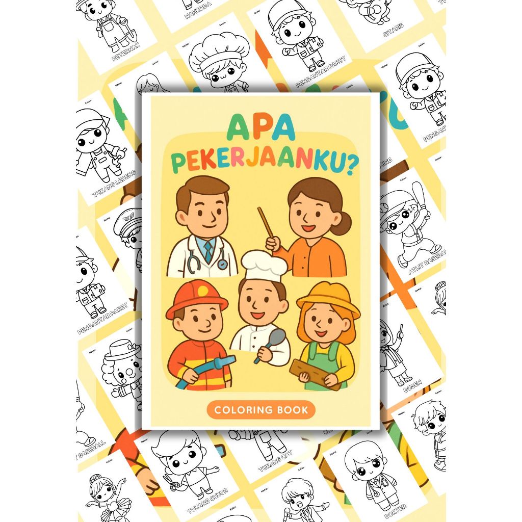 Jual [Whispers] Lembar Mewarnai Profesi Pekerjaan (Apa Pekerjaanku ...