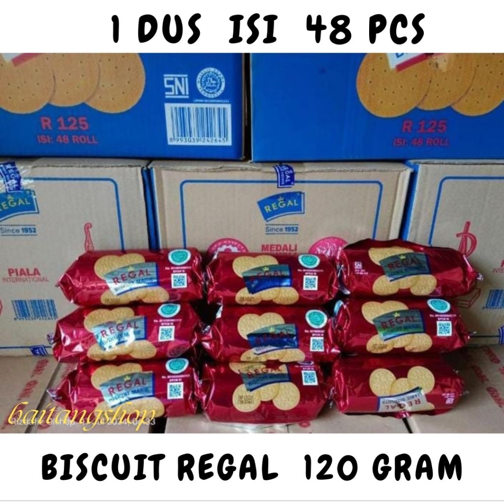 Jual Biskuit Marie Regal 120 gram 1 Dus isi 48 Pcs | Shopee Indonesia