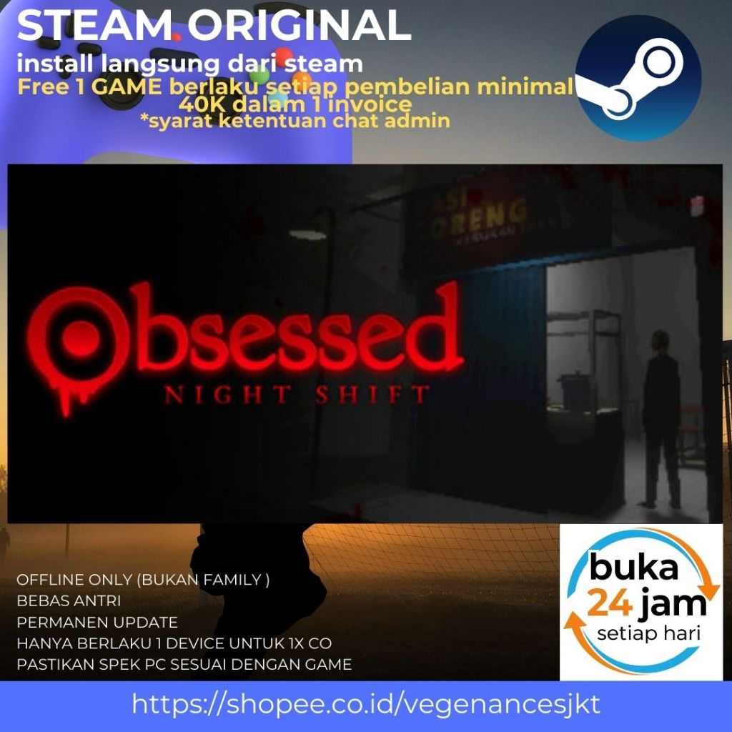 Jual Obsessed : Night Shift PC Game Original + Latest Update | Shopee ...