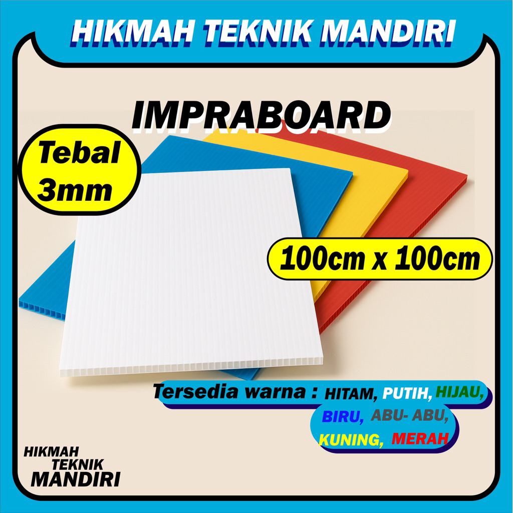 Jual Impraboard tebal 3mm x 100cm x 100cm (KUALITAS PILIHAN TERBAIK ...
