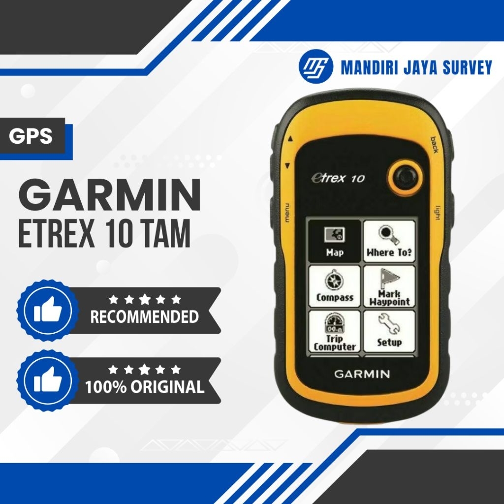 Jual Garmin eTrex 10 TAM Handheld GPS Outdoor & Survey – Waterproof Akurat Ready Stock | Shopee ...