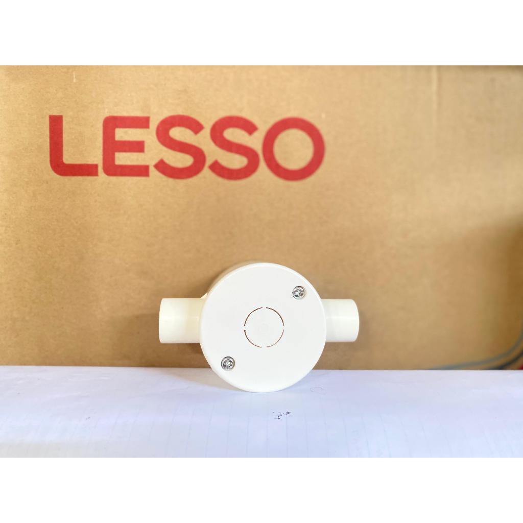 Jual Lesso PVC Conduit 2 Way Terminal Box dengan penutup DN20 | Shopee ...