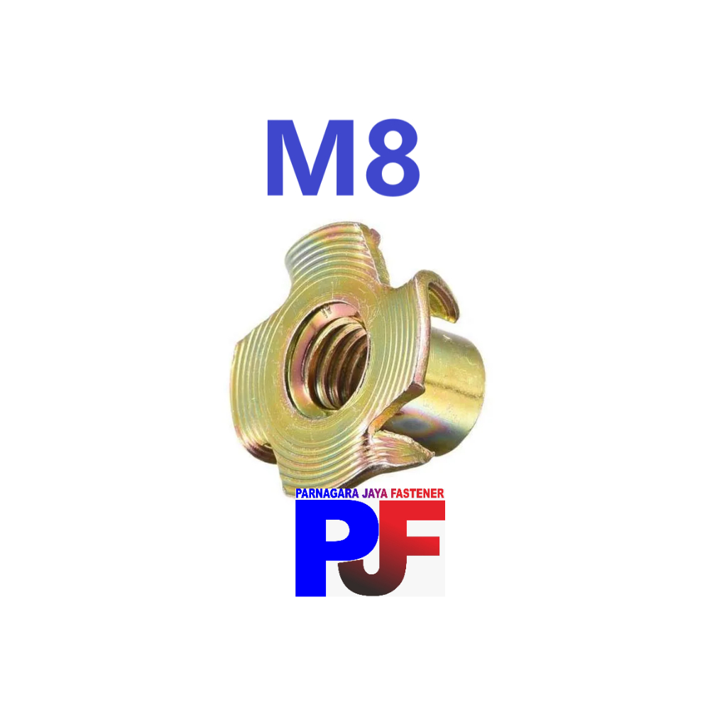 Jual Mur Cakar / T Nut M8 / Mur Tanam Kayu | Shopee Indonesia