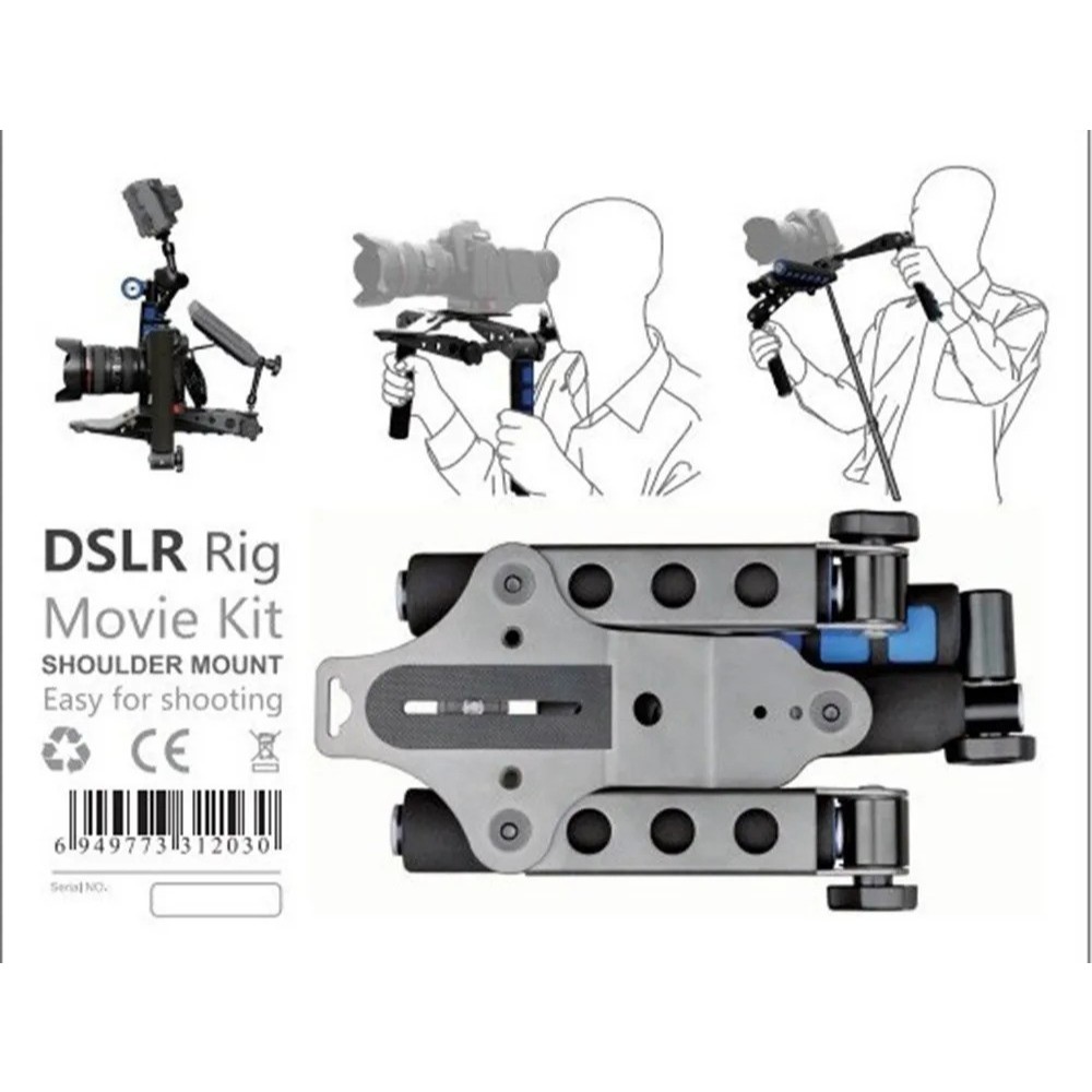 Jual Stabilizer Kamera Foldable Shoulder Mount Rig for DSLR Holder ...