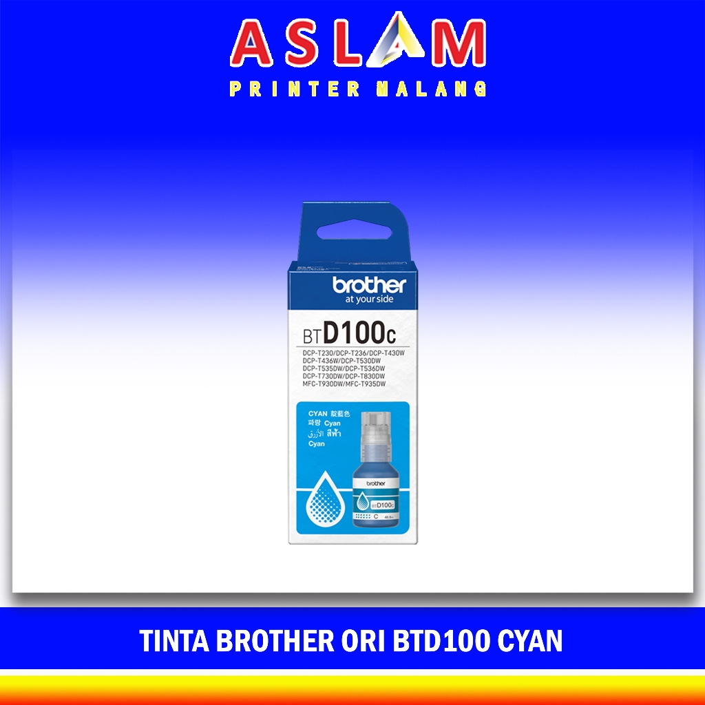 Jual TINTA BROTHER ORIGINAL BTD100 BLACK, CYAN, MAGENTA, & YELLOW For ...
