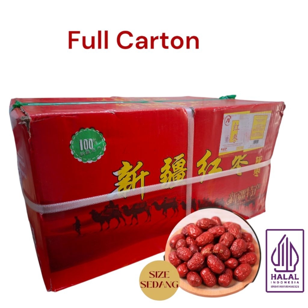 Jual Su Brand Angco kurma merah china dried dates ukuran sedang 10kg ...