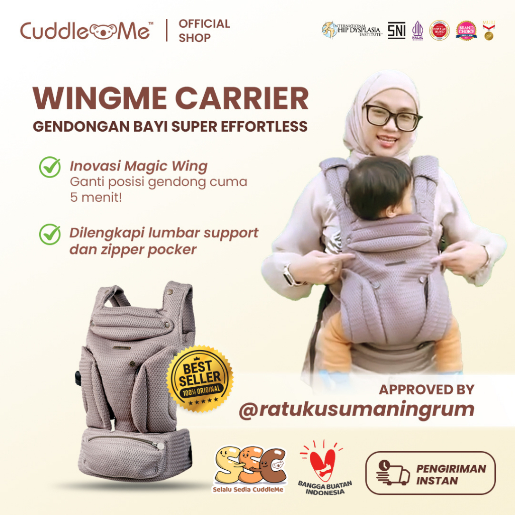 Jual Gendongan Bayi - CUDDLEME Official Gendongan SSC Premium WINGME ...