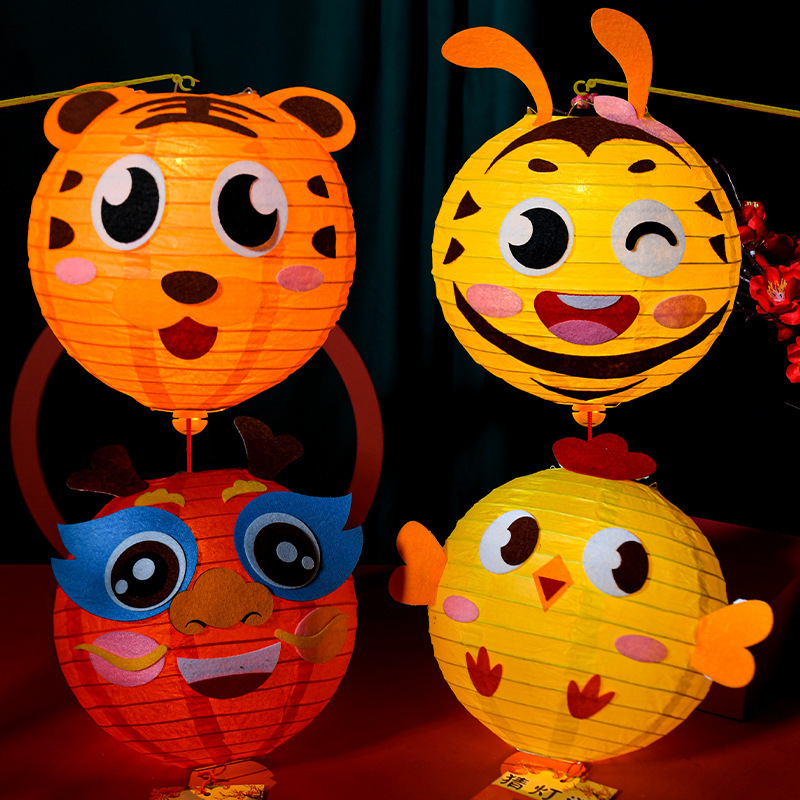 Jual DIY LAMPION LAMPU LED Kedap Kedip Kertas Mainan Edukasi Anak ...