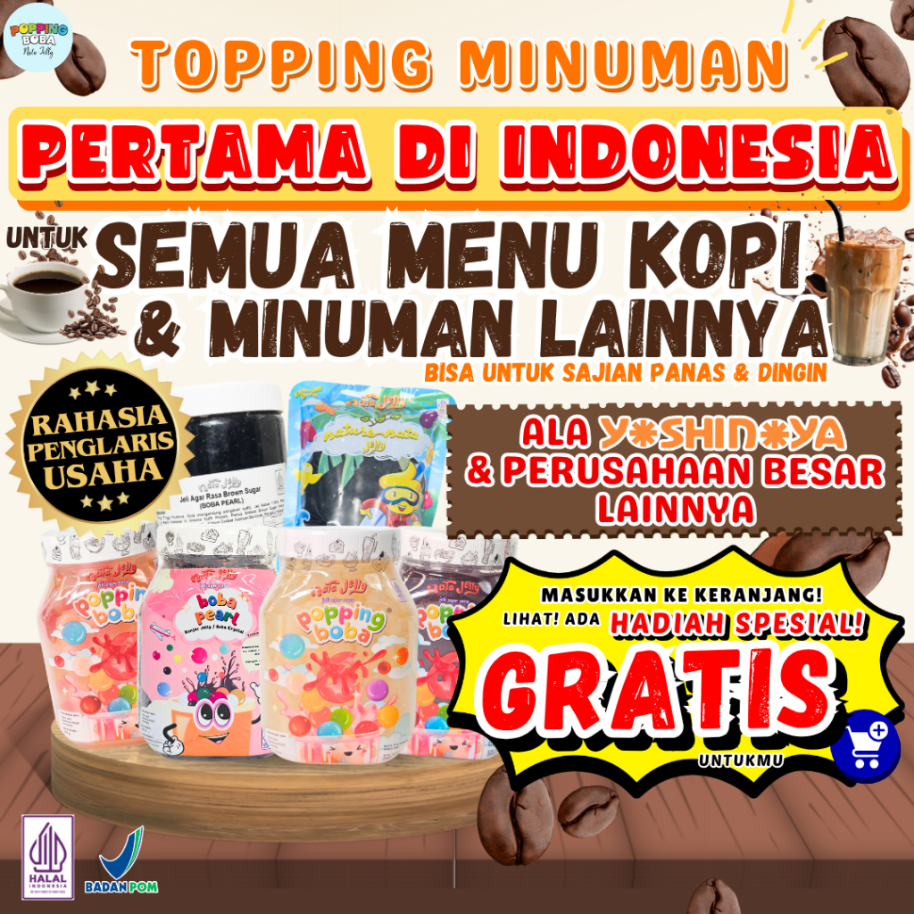 Jual ToppingMinumanKopiPertamadiIndonesiaCocokDengan Bubuk Kopi Lampung ...