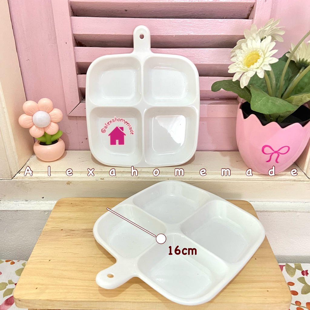 Jual PIRING SNACK 4 sekat aestetik | Shopee Indonesia