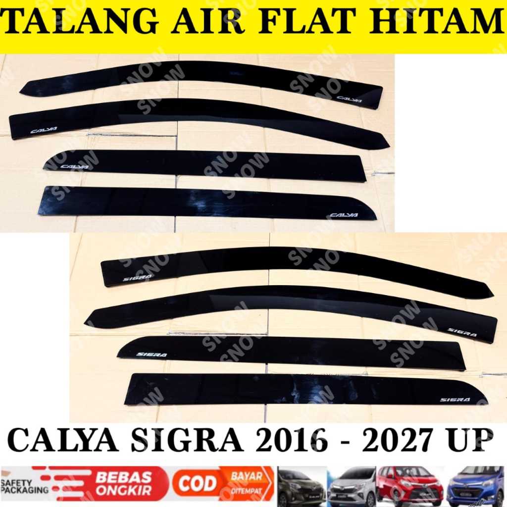 Jual Talang Air Calya Sigra 2016 2019 2022 2023 2024 2025 2026 2027 UP Side Visor Hitam | Shopee ...