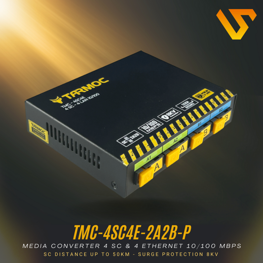 Jual Tarmoc TMC-4SC4E-2A2B-P | Media Converter Switch 4SC 4LAN / 4 SC 4 ...