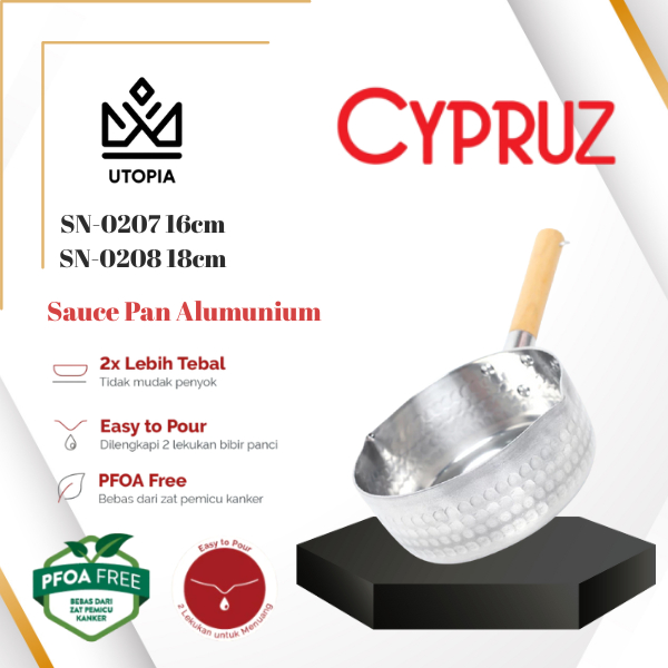 Jual Cypruz Panci Susu Sauce Pan Alumunium 16 cm | Shopee Indonesia