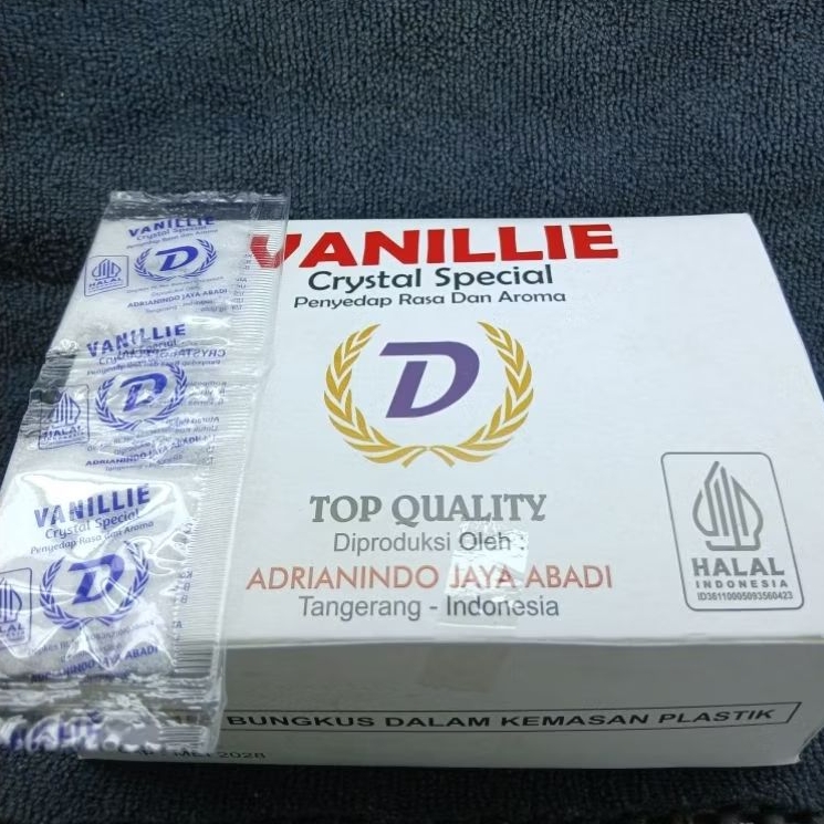 Jual VANILLIE D PENYEDAP RASA SACHET(1KOTAK) | Shopee Indonesia