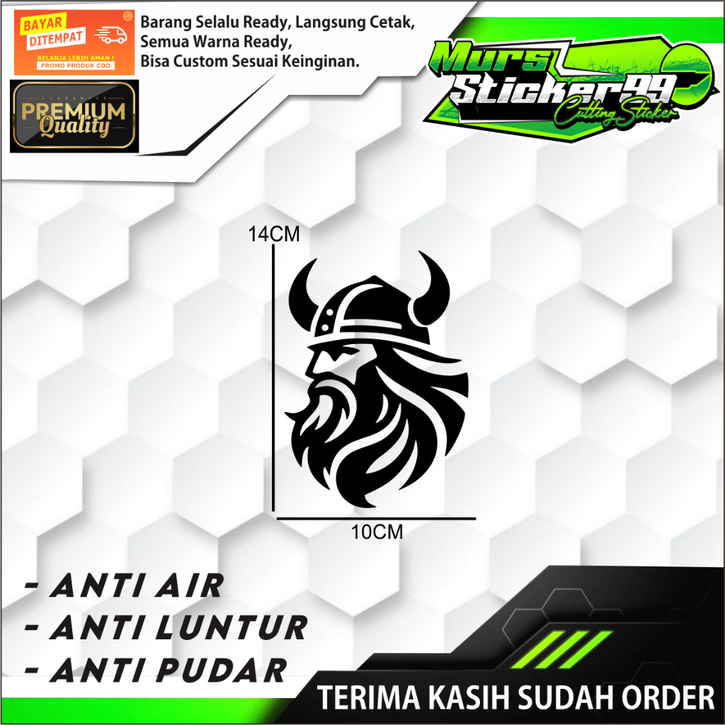 Jual Sticker Cutting VIKING LOGO V2 Cocok Untuk Motor Dan Mobil ...