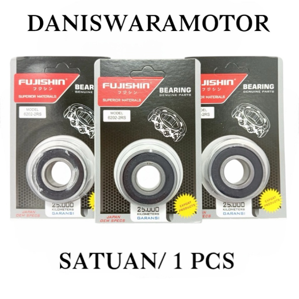 Jual KLAHAR LAHER BEARING SATUAN 6201 6901 6300 6004 6200 2RS FUJISHIN ...