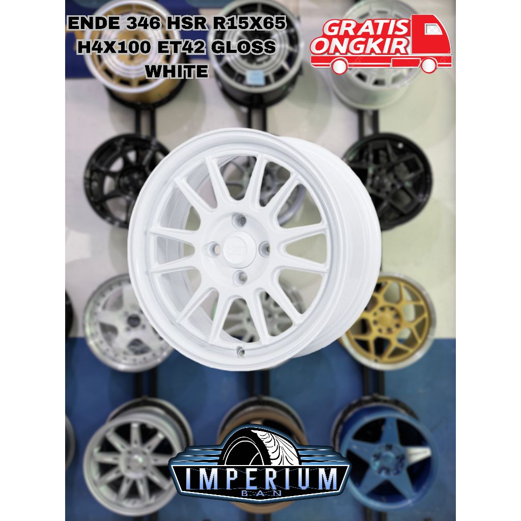 Jual Velg Mobil Racing Free ongkir Bisa Kredit R15 Lobang 4 Pcd 100 ...