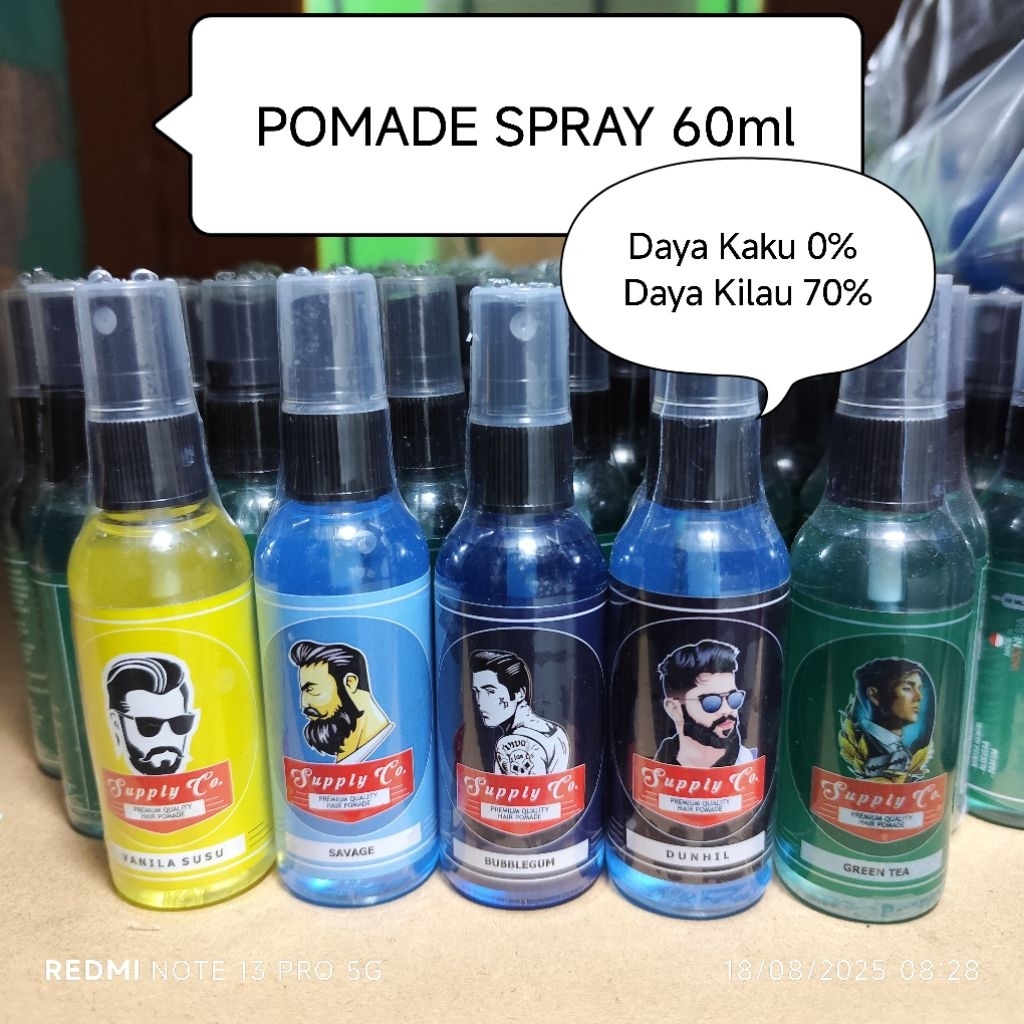 Jual PAKET 20 PCS -POMADE SPRAY B KEMASAN 60ml | Shopee Indonesia