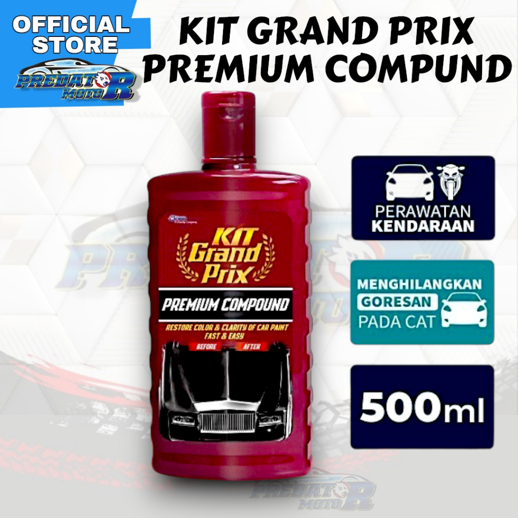 Jual KIT GRAND PRIX PREMIUM COMPOUND 500ML MENGHILANGKAN GORESAN CAT ...