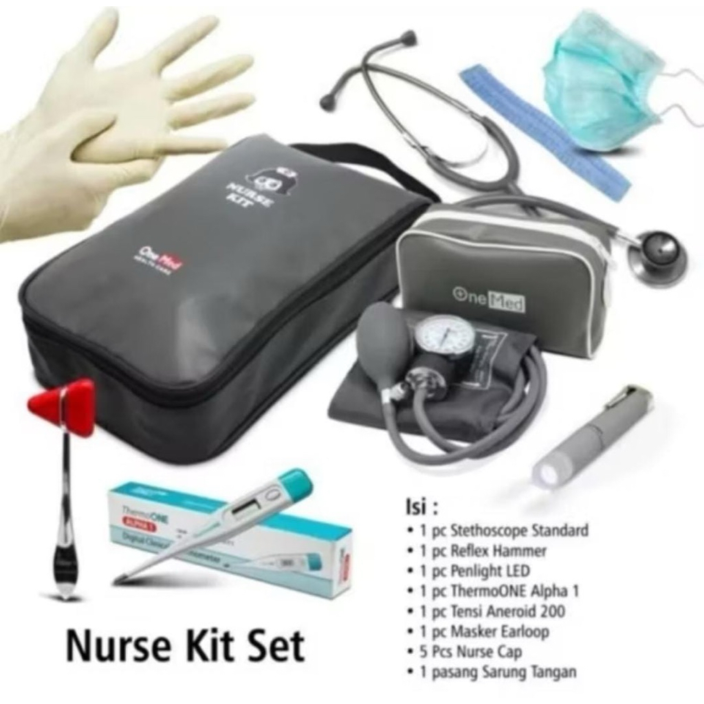 Jual Nurse Kit Onemed Set / Nursing Kit One Med / Paket Alat Perawat ...