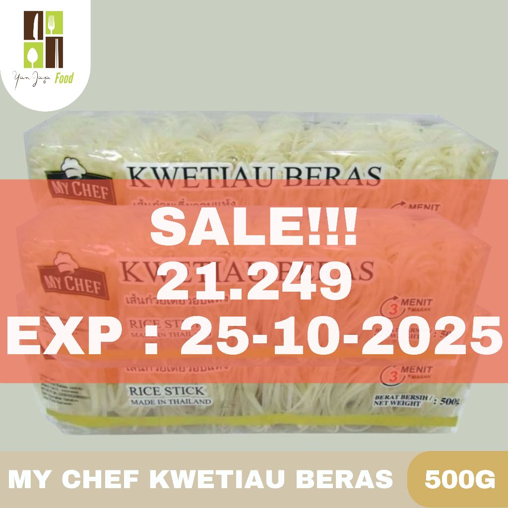 Jual SALE!!! EXP [25-10-25] My Chef Kwetiau Beras 500g - Rice Stick / Mie Beras Thailand ...
