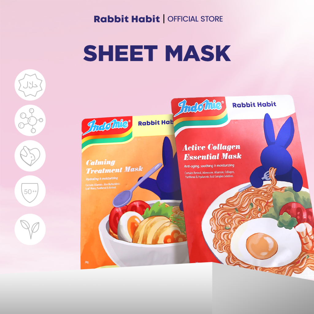 Jual Rabbit Habit Hydrating Sheet Mask - Masker Wajah Calming ...