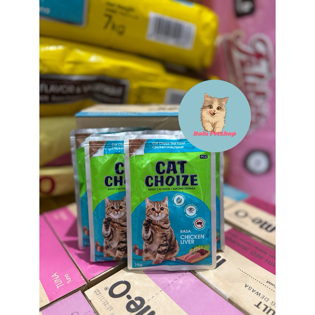 Jual CAT CHOIZE POUCH WET FOOD 75gr - MAKANAN BASAH CAT CHOIZE | Shopee ...