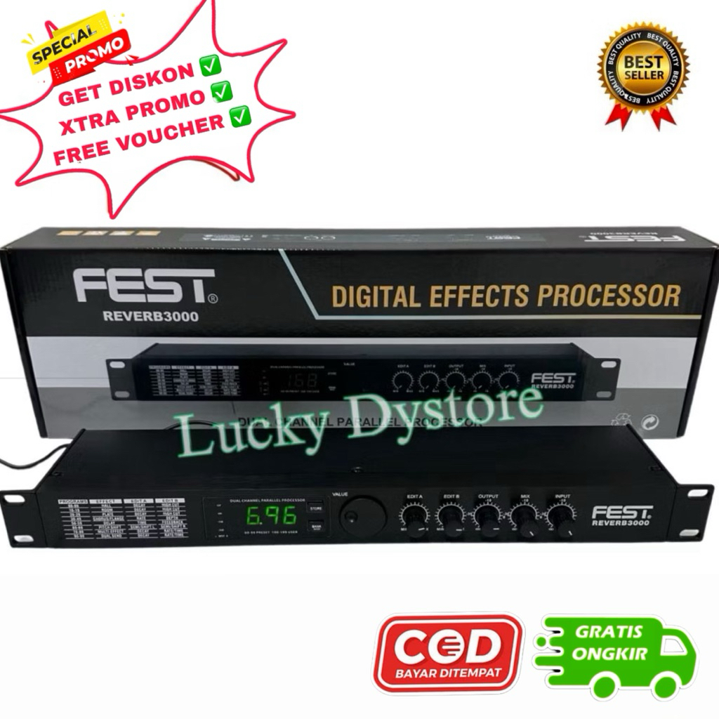 Jual Effect Vocal Fest Reverb 3000 Original Effect vocal fest 3000 ...