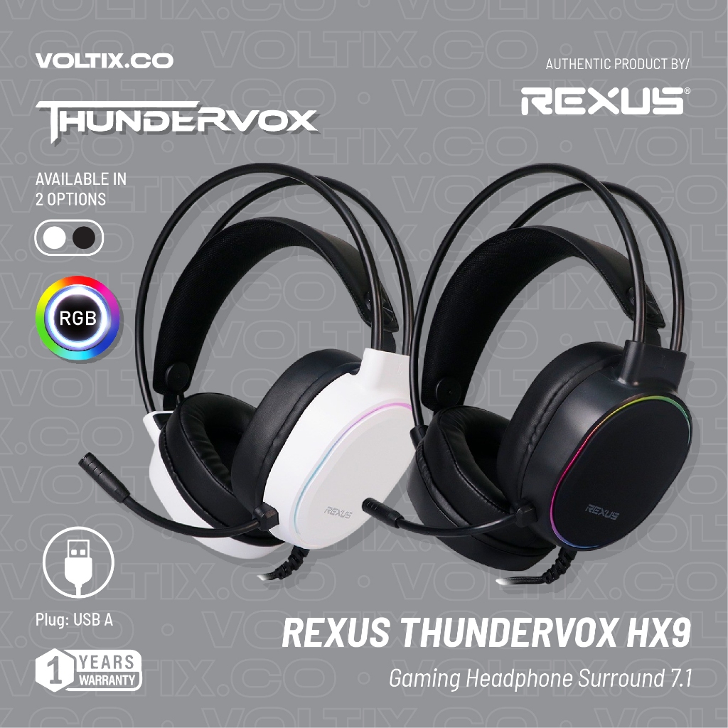Jual Rexus Headset Gaming Thundervox HX9 Surround 7.1 | Shopee Indonesia