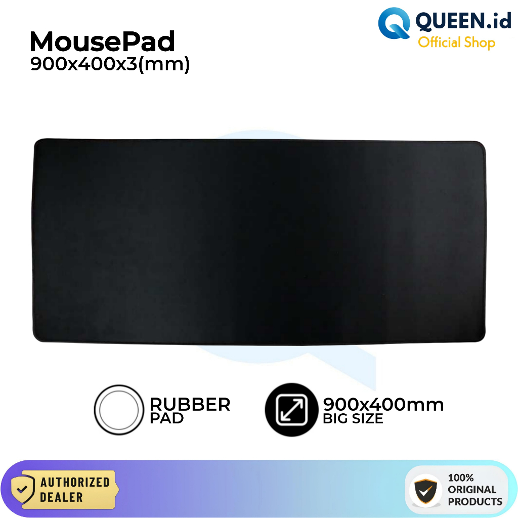 Jual QUEEN Mouse Desk Pad Gaming Office 90x40cm Tatakan Keyboard ...