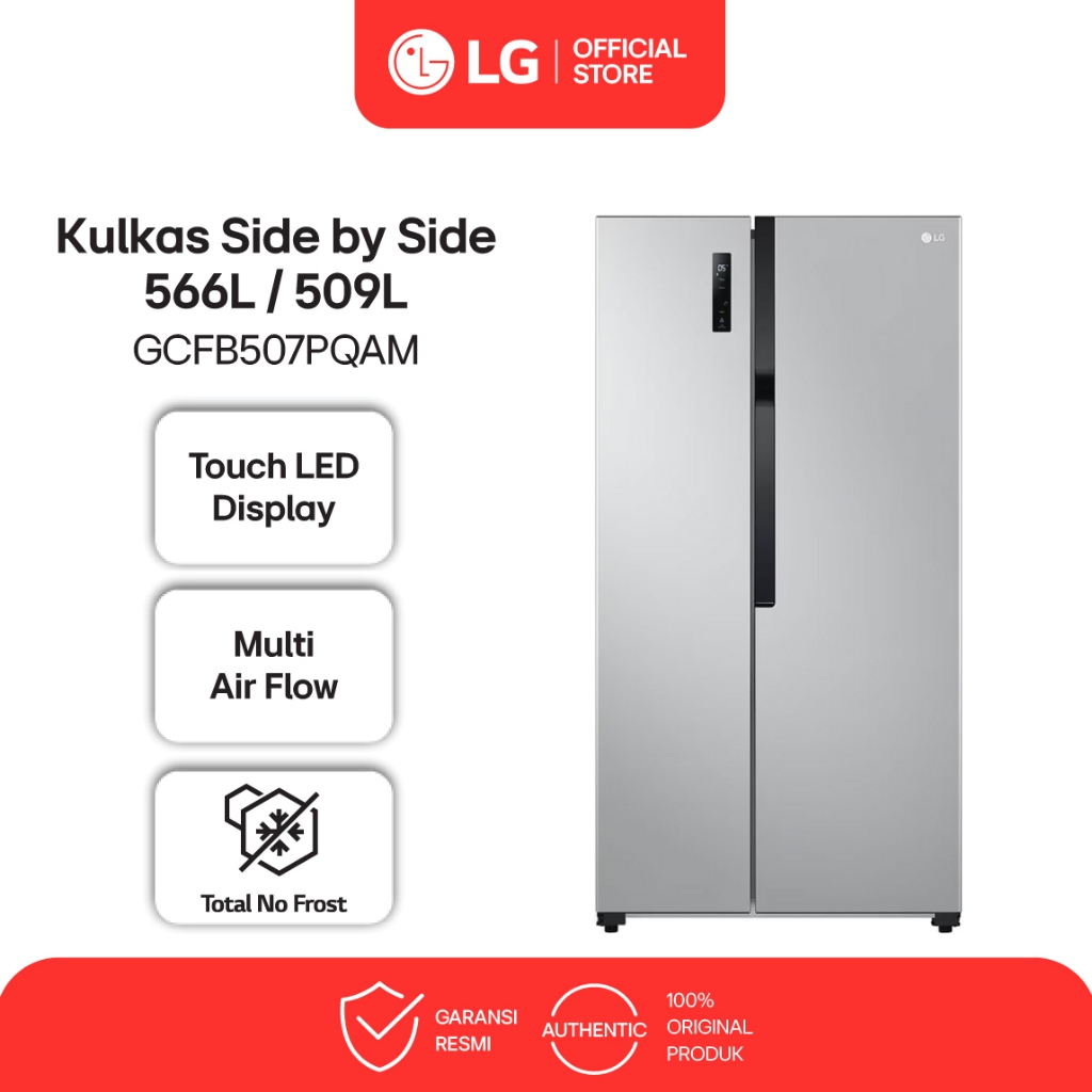 Jual LG Kulkas Side By Side 566L / 509L - Total No Frost - Multi Air Flow - Smart Inverter ...