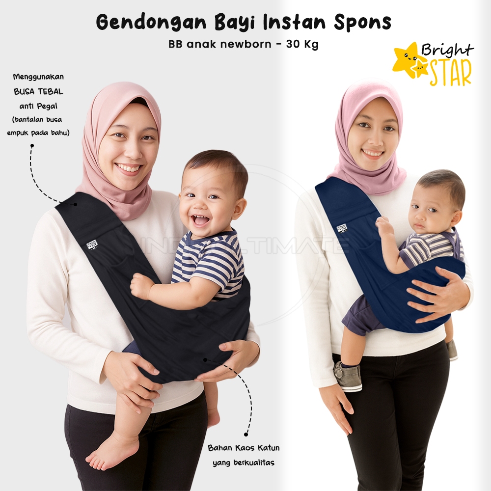 Jual Gendongan Bayi BABY STAR Gendongan Kaos Geos Gendongan Samping ...