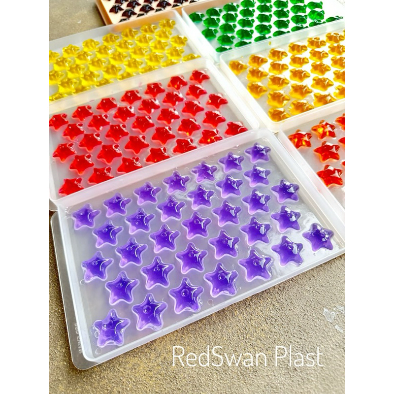Jual Cetakan Jelly star gemoy viral bentuk bintang 35 lubang / star ...