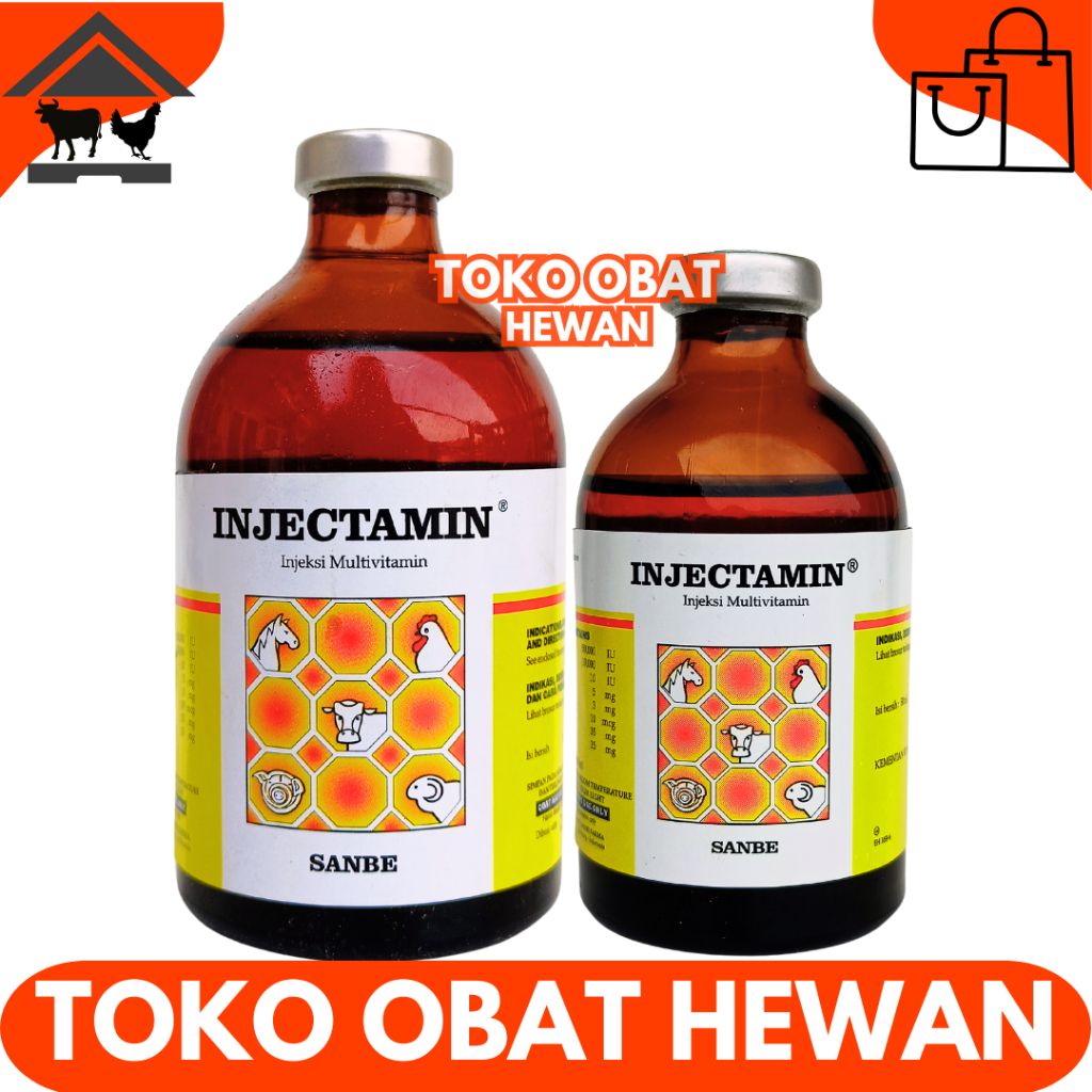 Jual INJECTAMIN 50 ML & INJECTAMIN 100ML SANBE - Multivitamin Hewan ...