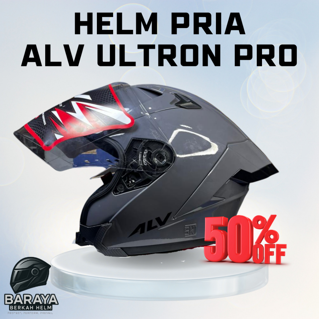 Jual HELM ALV ULTRON PRO 100% ORIGINAL, HELM GANTENG ALV, Helmet Half ...