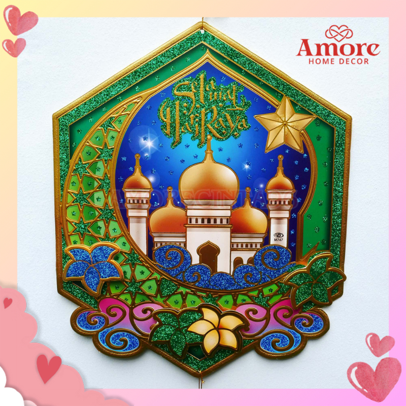 Jual Gantungan Hiasan Idul Fitri Ramadan Susun Masjid Bulan Bintang ...