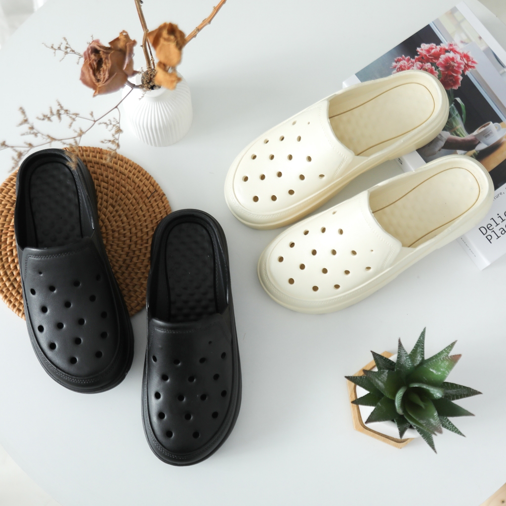 Jual Sepatu Sandal Wanita Model Baim Clog Sendal Jelly Wanita Terbaru ...