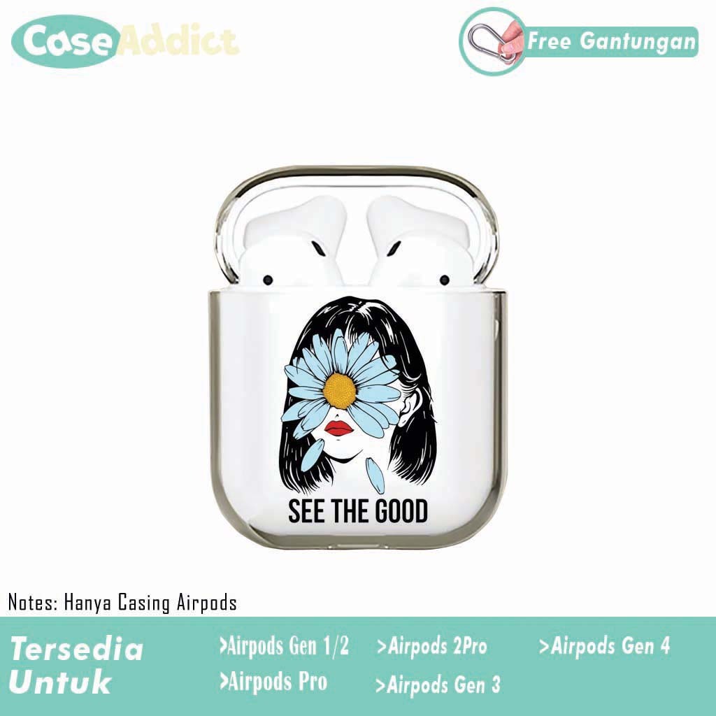 Jual Case PELINDUNG AirPods Casing Aesthetic Pattern For Airpod Gen 1/2 ...