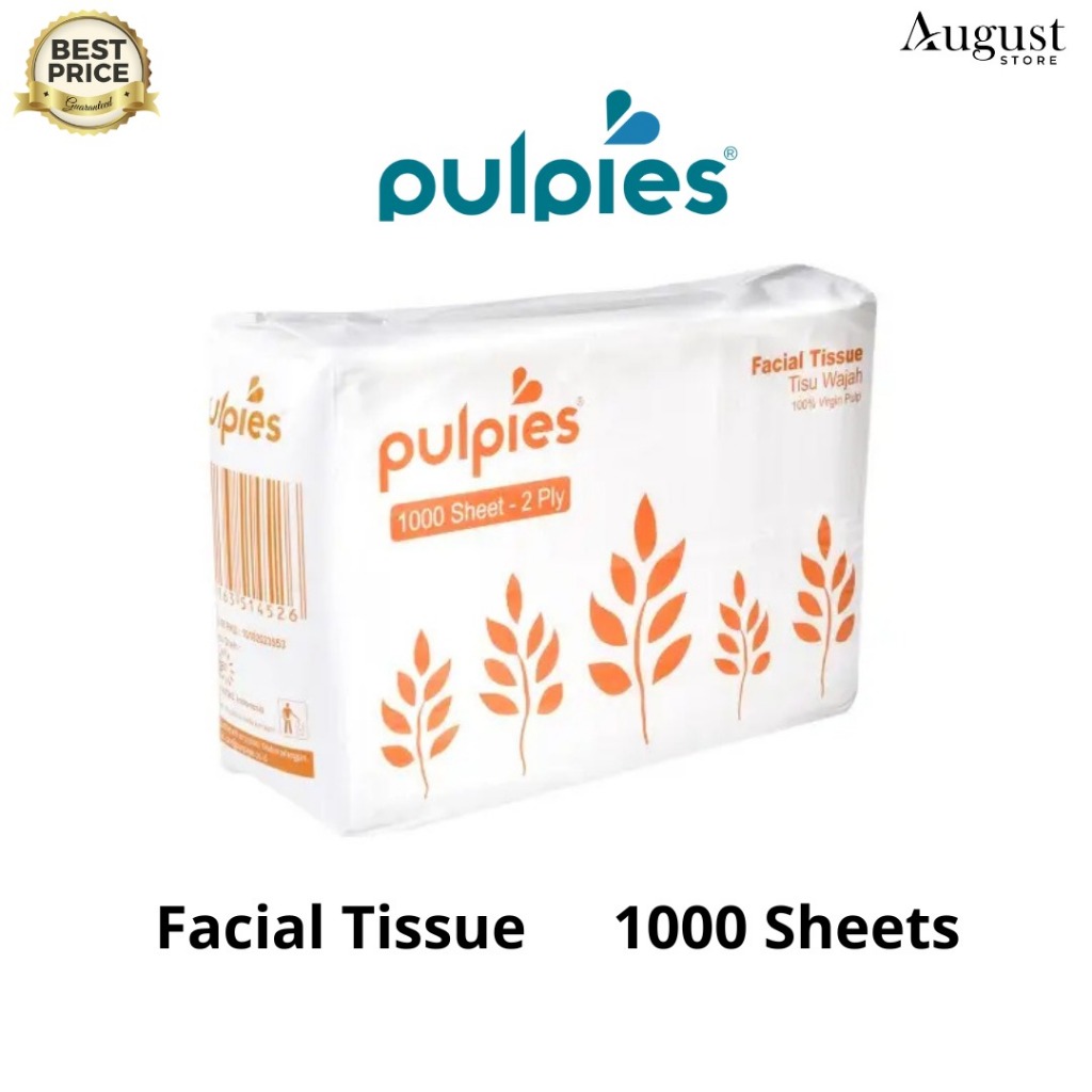 Jual Tisu Tissue Pulpies Isi 1000 Sheets / 2 Ply / Tissue Wajah ...