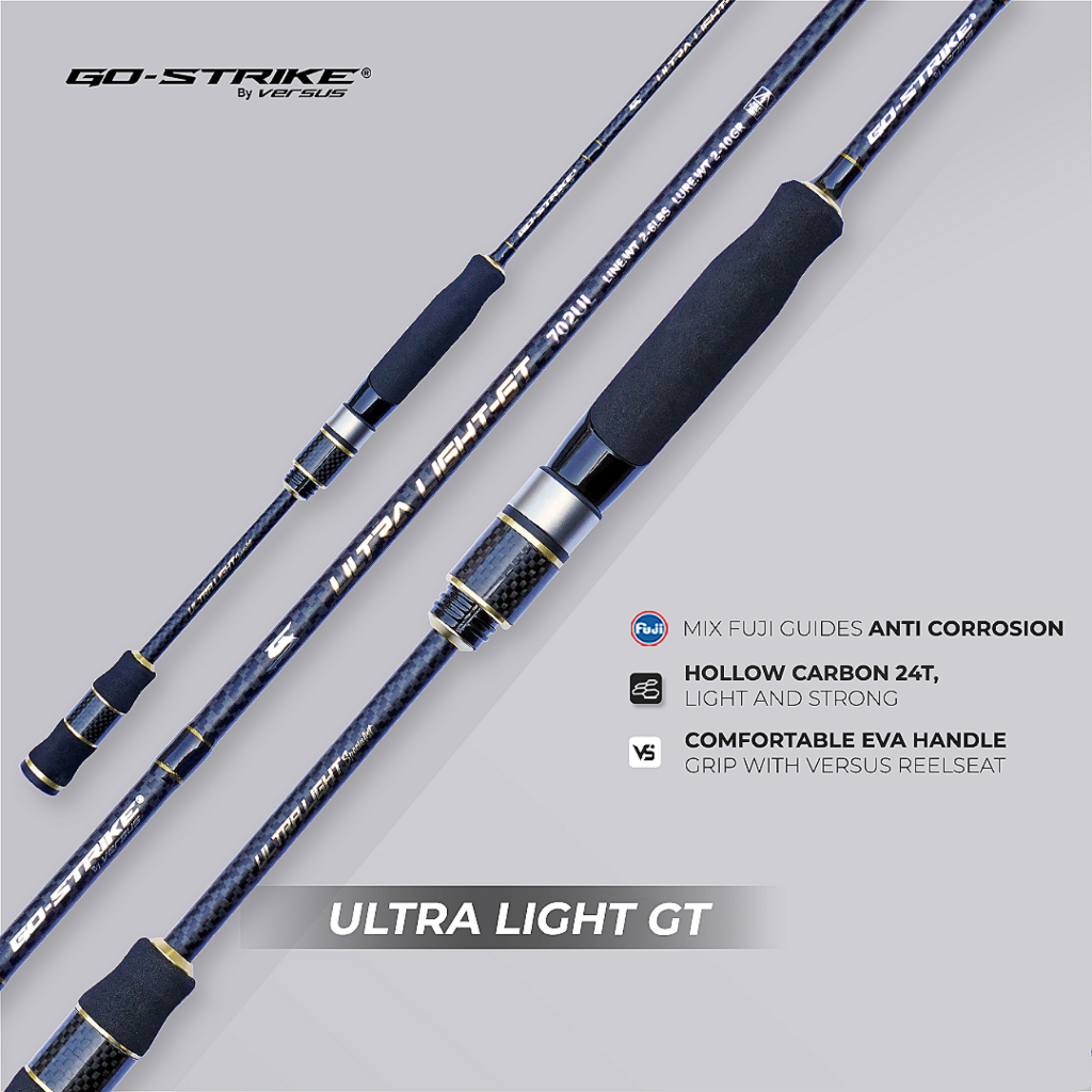 Jual joran UL go-strike ULTRALIGHT GT ( hollow carbon ) | Shopee Indonesia