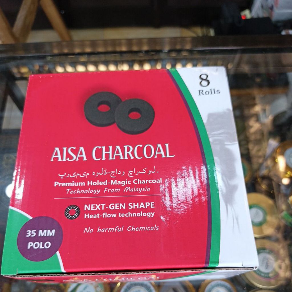 Jual Arang magic AISA Charcoal, cepat nyala dan awet / harga 1box isi 8 ...