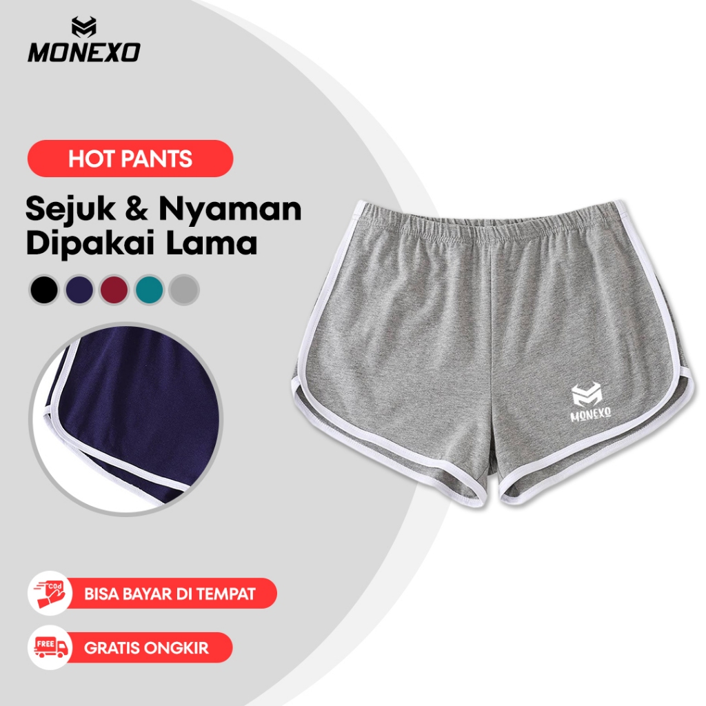 Jual Monexo - Celana Pendek Wanita Santai Korea Hotpants Celana Korean ...