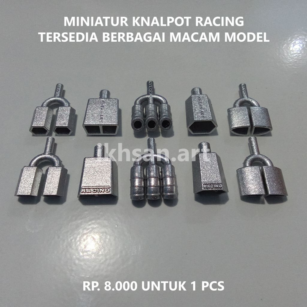 Jual menjual miniatur knalpot racing berbagai macam model cocok untuk ...