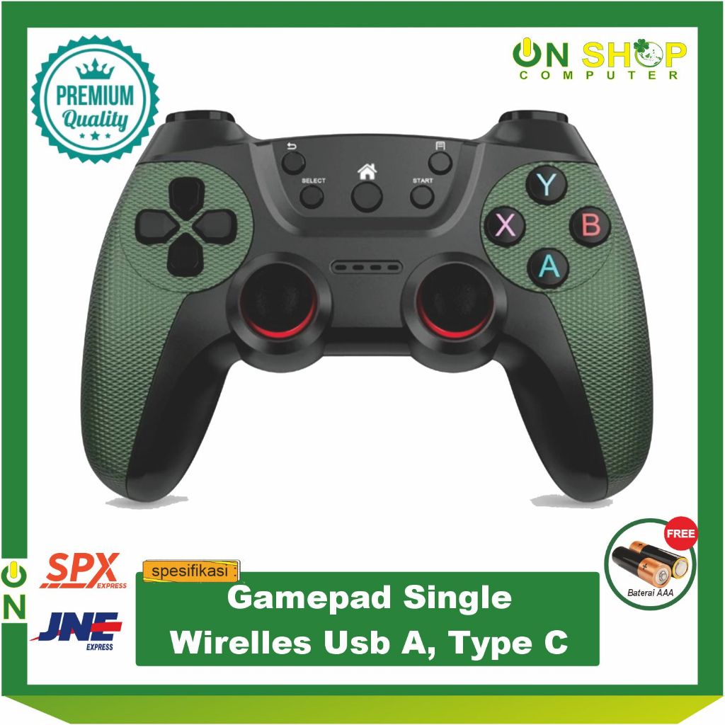 Jual Gamepad Wireless 2.4G Joystick Gaming Controller For Windows PC ...