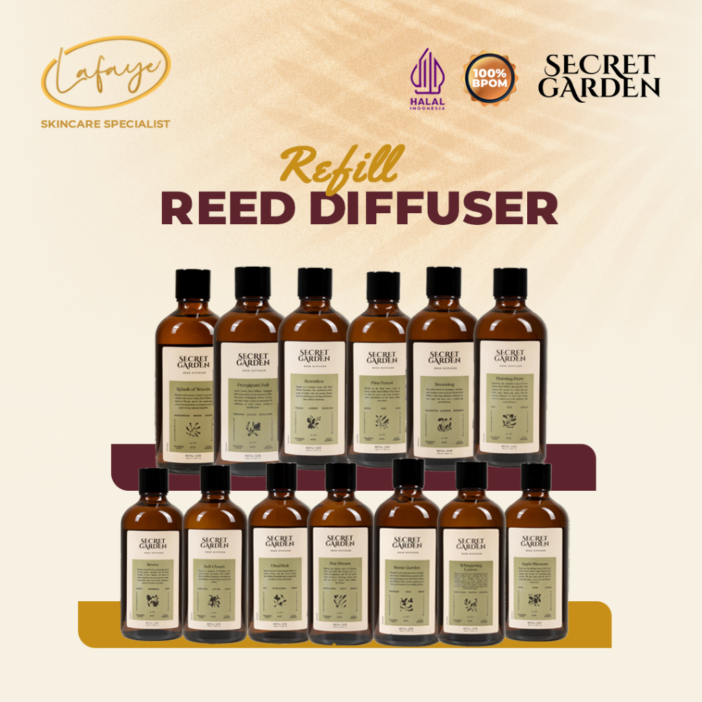 Jual Secret Garden REFILL 100ml Reed Diffuser | Isi Ulang Pewangi ...