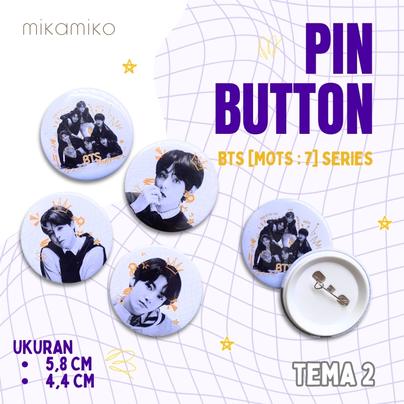 Jual BTS PIN BUTTON / KPOP PIN BUTTON / Map Of The Soul : 7 Tema 2 All ...