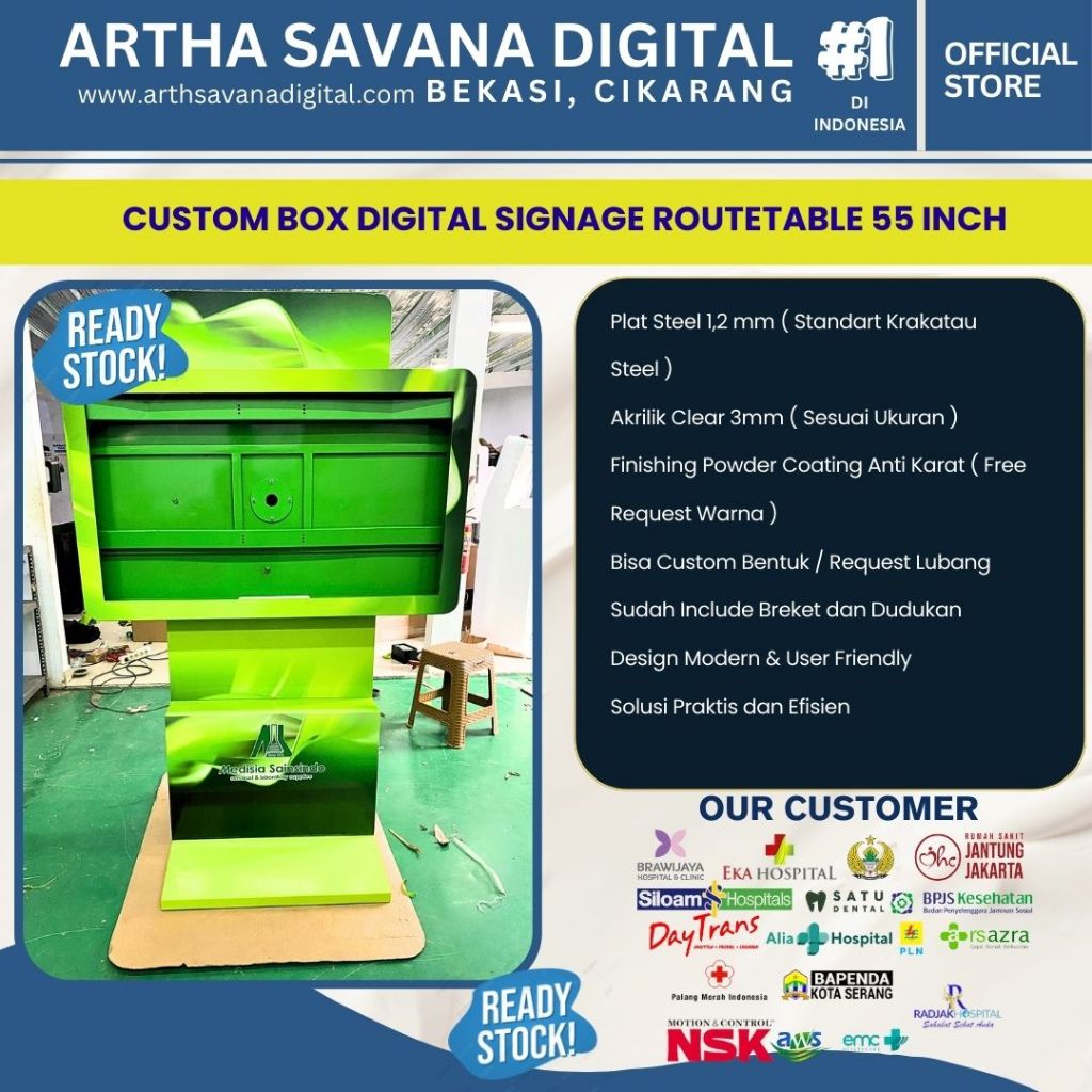 Jual BOX DIGITAL SIGNAGE DELUXE ROUTETABLE 90 DERAJAT PUSAT INFORMASI ...