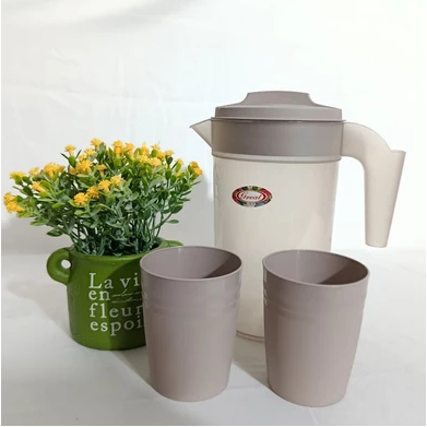 Jual GREAT - 3 IN 1 ESKAN PLASTIK REI TEKO 1 LITER + 2 GELAS TEKO ESKAN ...