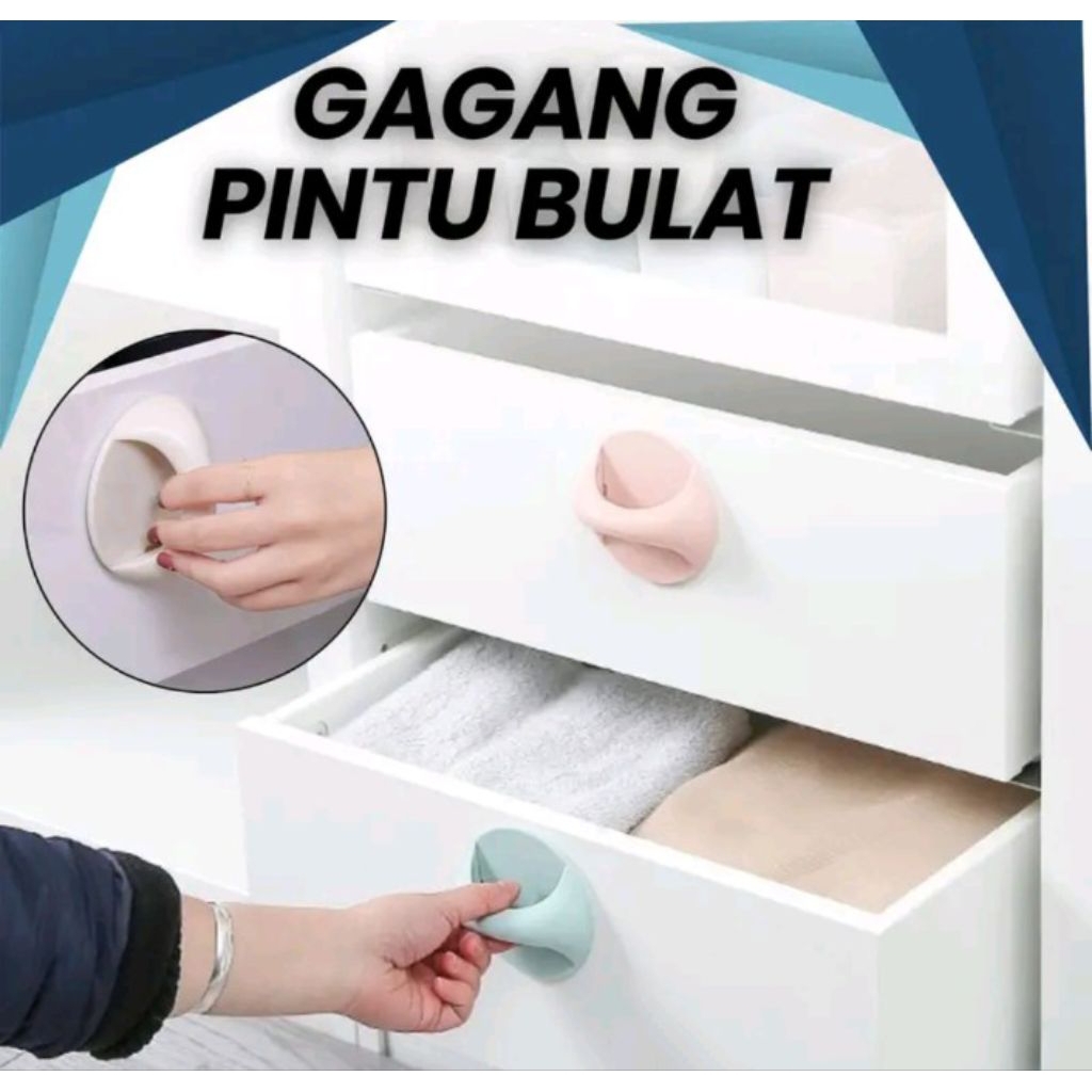 Jual Pegangan Ganggang Pintu Tempel Pegangan Pintu Bulat Hadle Laci ...