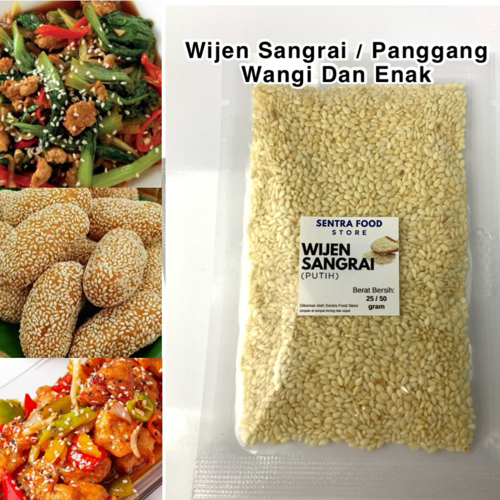 Jual Wijen Putih Panggang Wijen Putih Sangrai Enak Wangi | Toasted ...